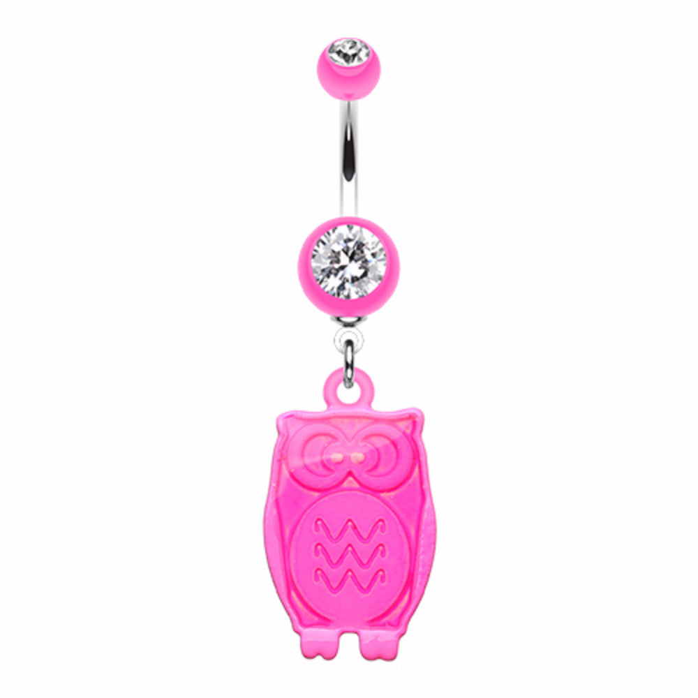 Intensity Owl Belly Button Ring – WildKlass Jewelry
