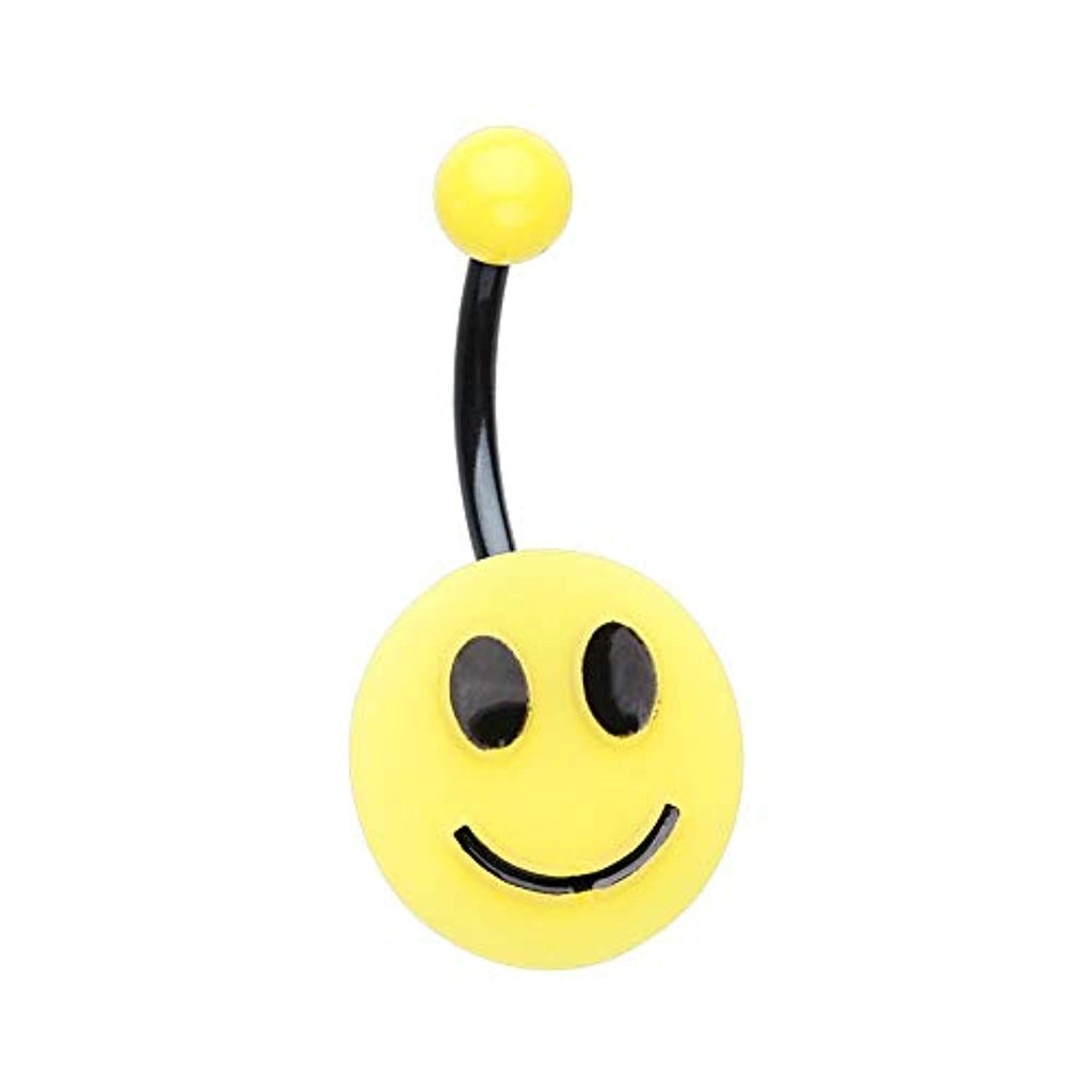 Smiley Face Non Dangle WildKlass Belly Button Ring – WildKlass Jewelry