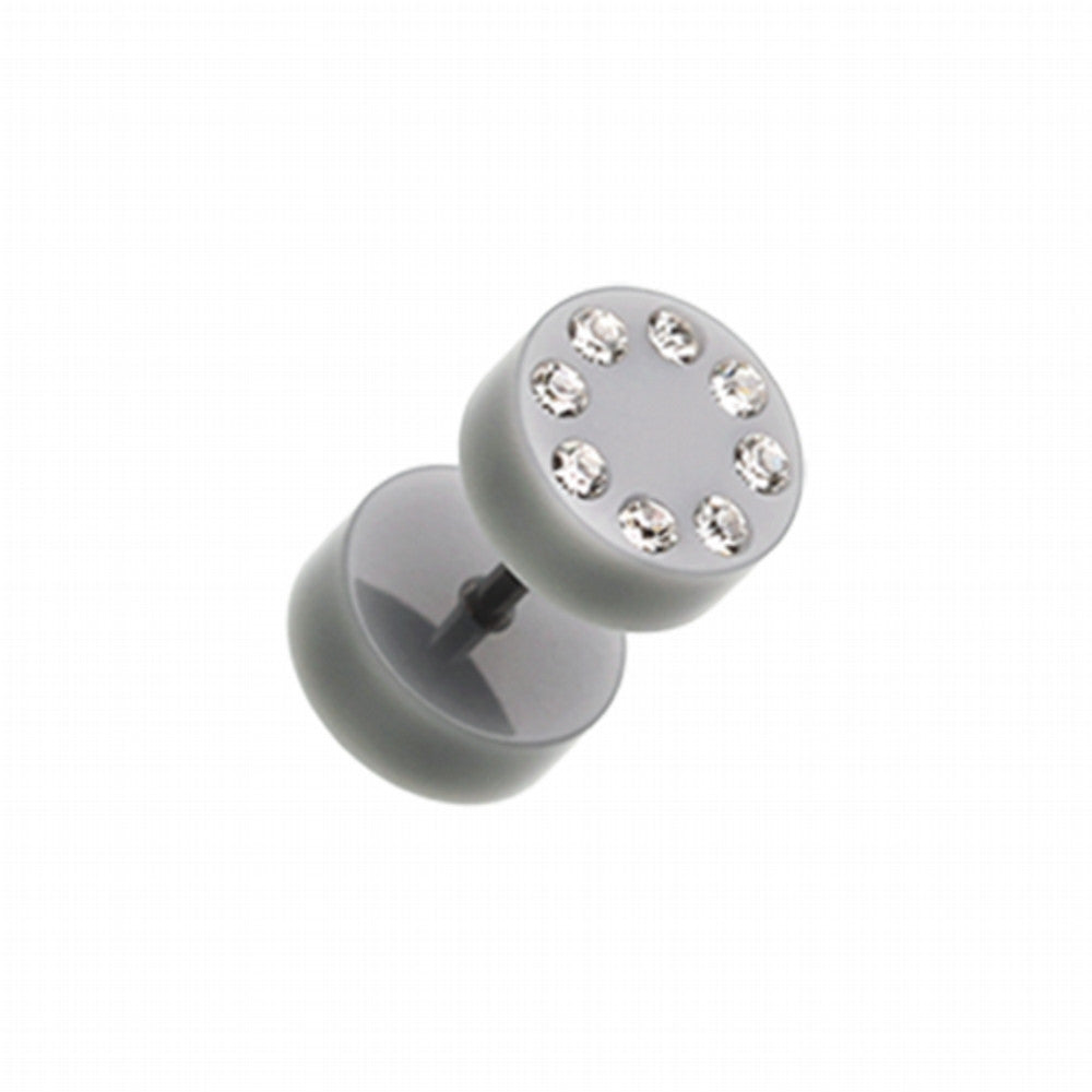 Multi Gem Solid Acrylic Fake Plug – WildKlass Jewelry