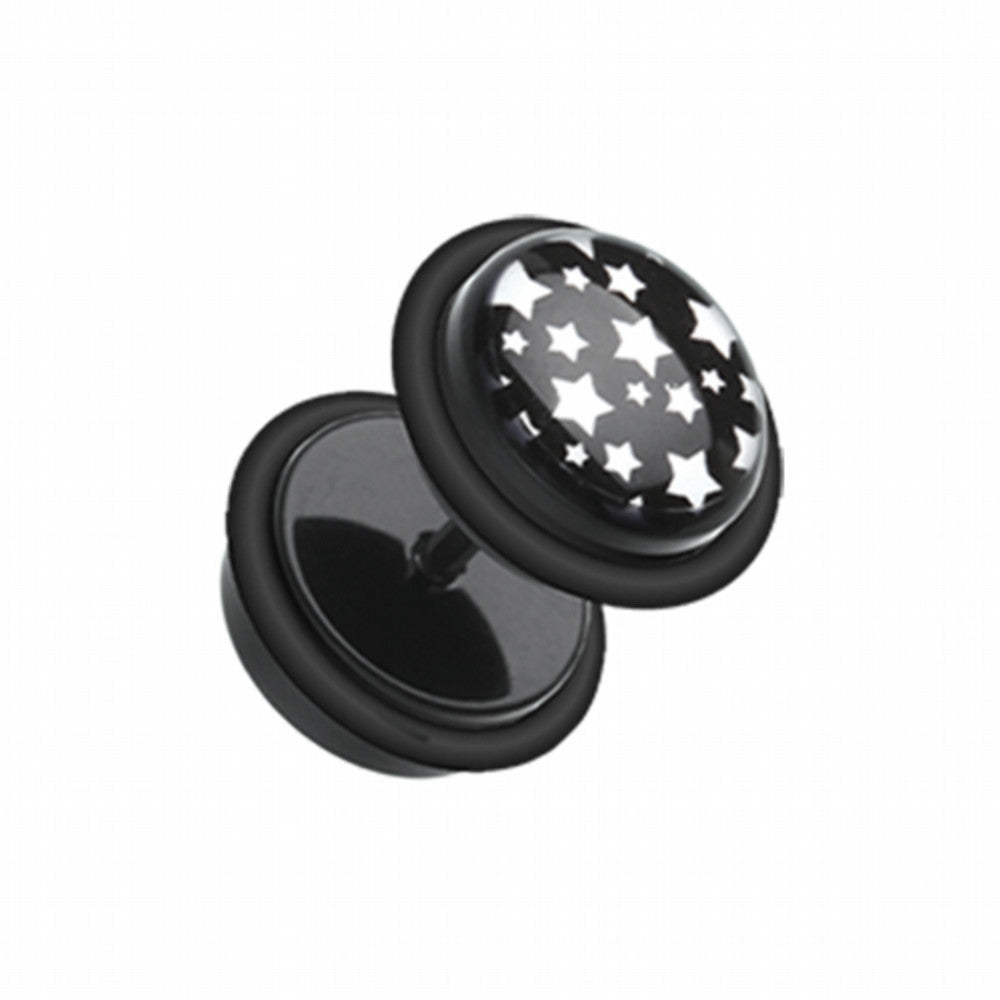 Multi Star Acrylic Fake Plug with O-Rings – WildKlass Jewelry