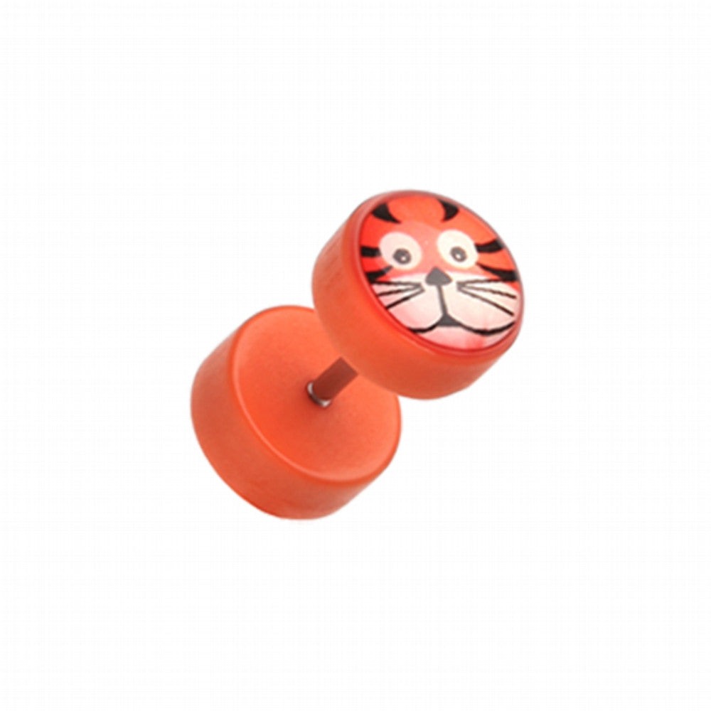 Tiger Acrylic Fake Plug – WildKlass Jewelry