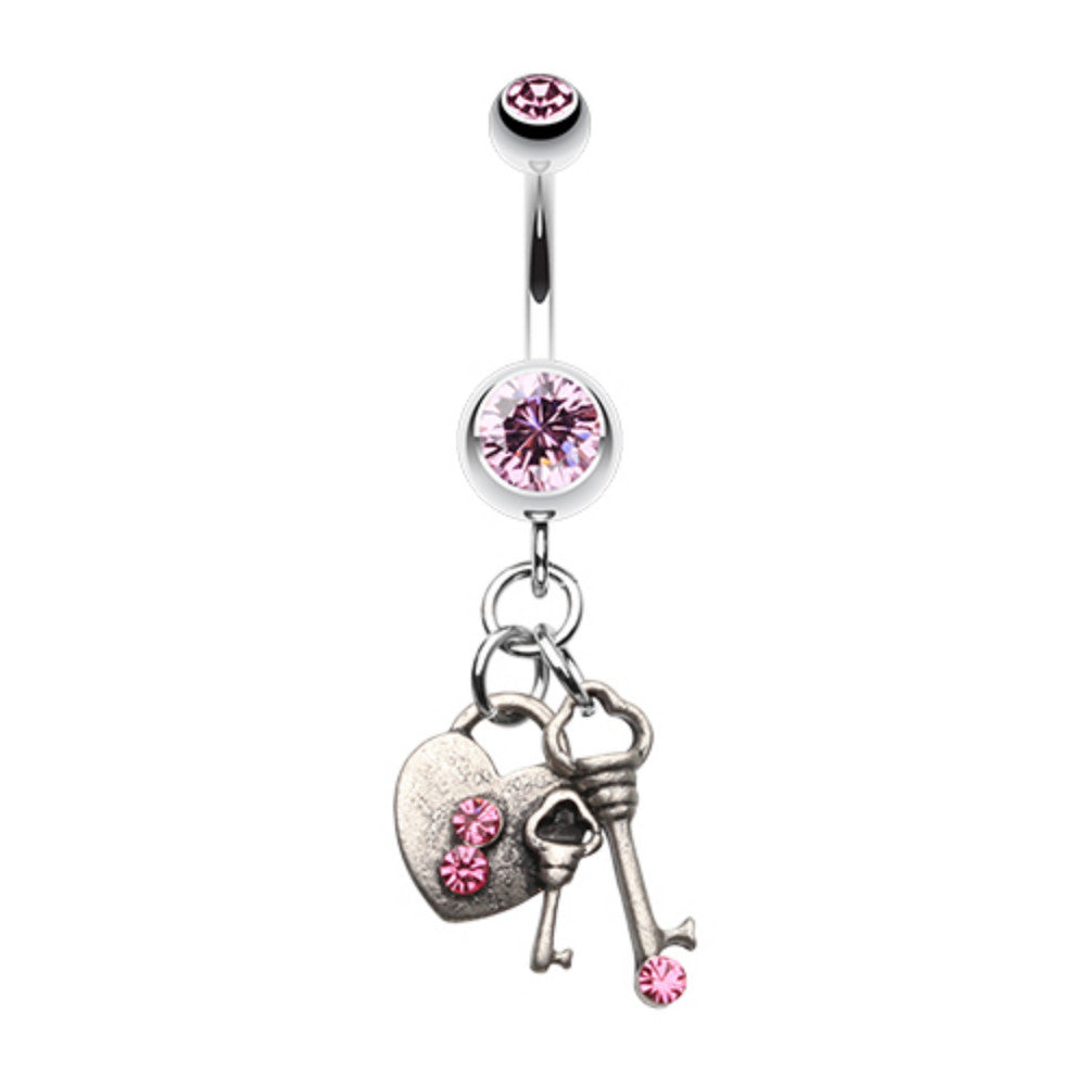 Love Lock Down Belly Button Ring – WildKlass Jewelry