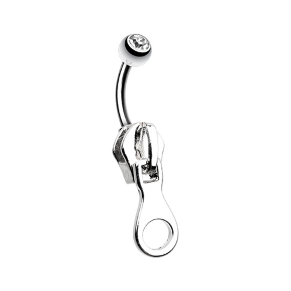 Simple Zipper Belly Button Ring – WildKlass Jewelry