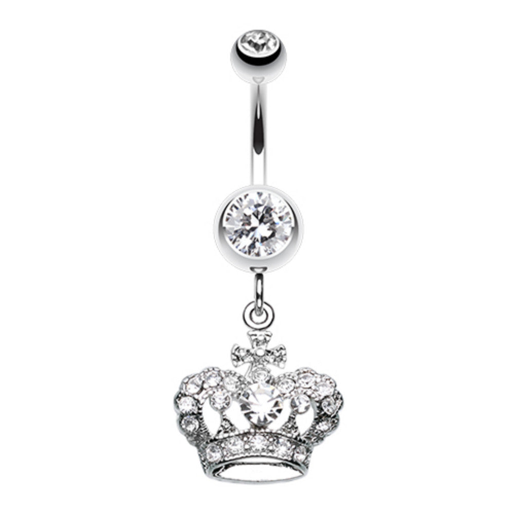 The Majestic Crown Belly Button Ring – WildKlass Jewelry