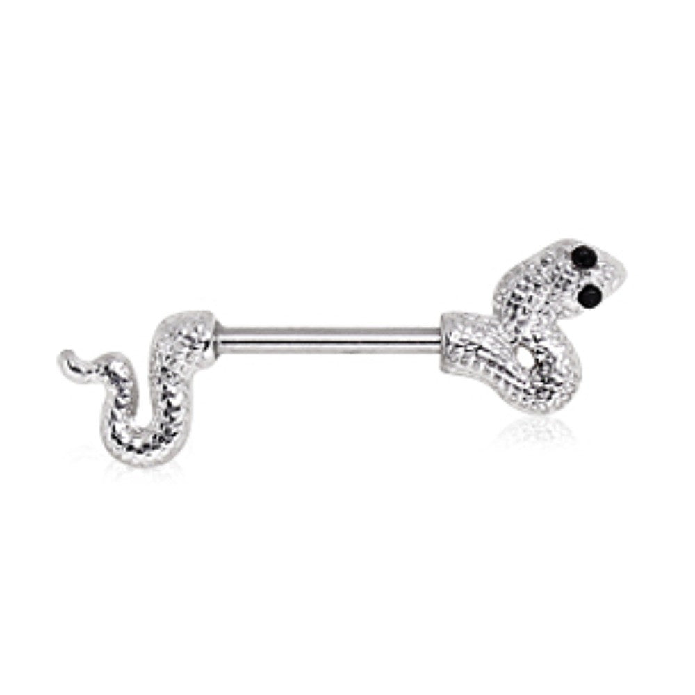 316L Surgical Steel Snake WildKlass Nipple Barbell – WildKlass Jewelry