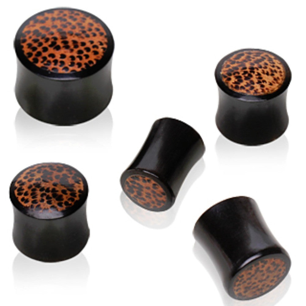 Buffalo Horn Solid Plug with Coconut Wood Inlay – WildKlass Jewelry