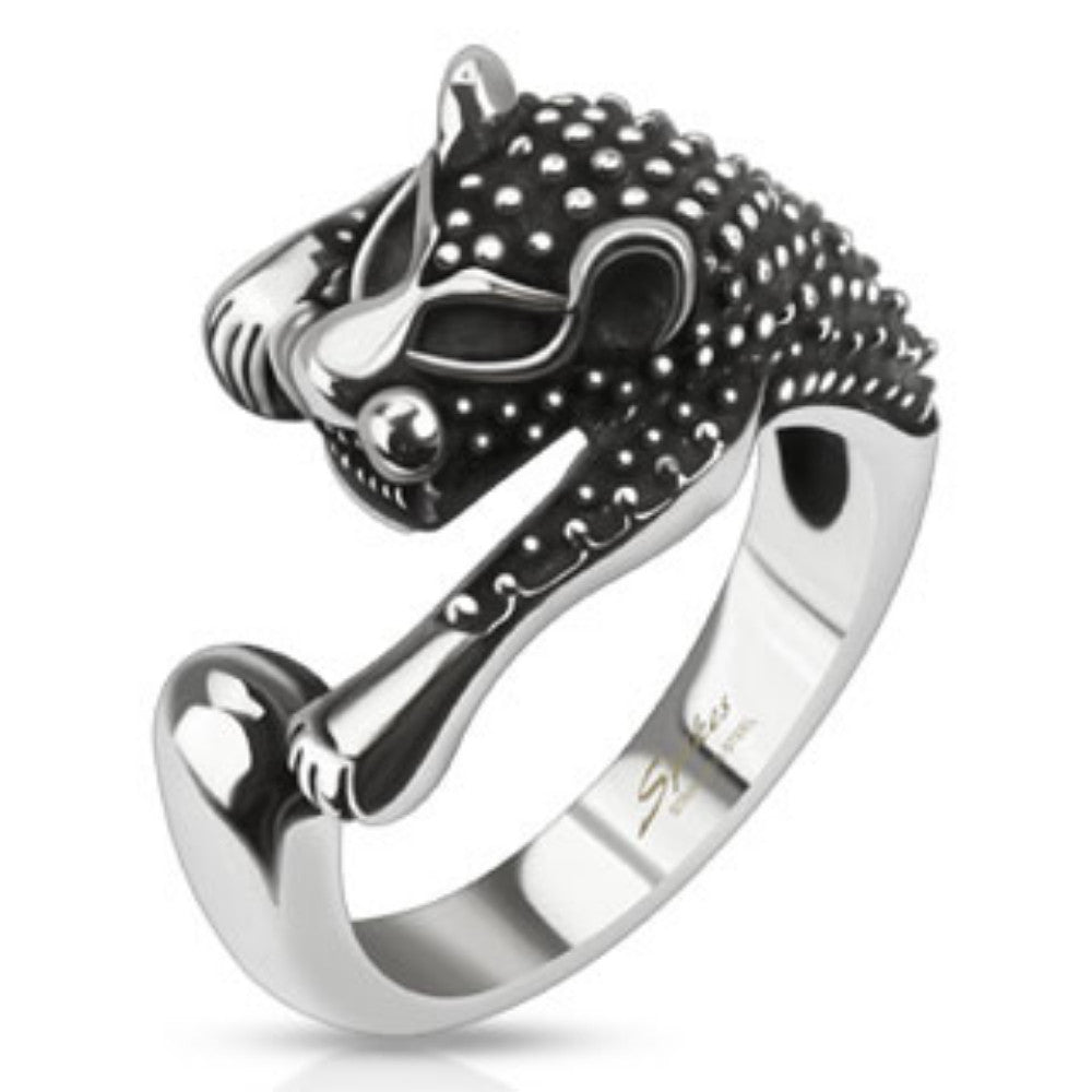 Ancient Feline Cast Ring Stainless Steel – WildKlass Jewelry