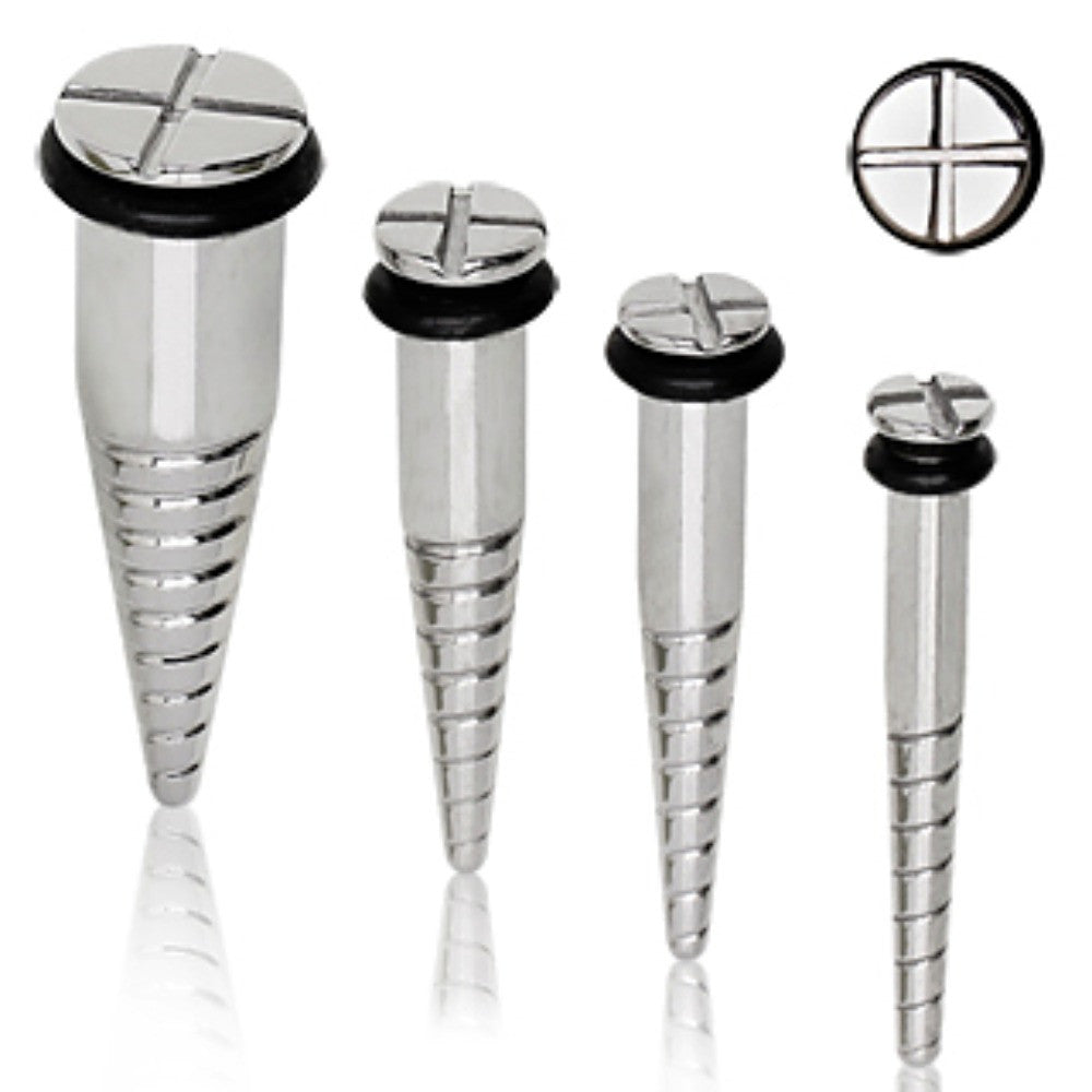 316L Surgical Steel Nail Taper with O-rings – WildKlass Jewelry