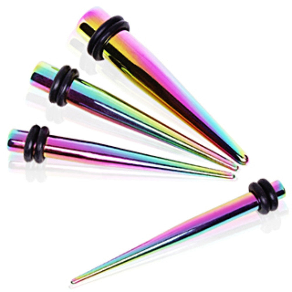 Rainbow PVD Plated Taper – WildKlass Jewelry