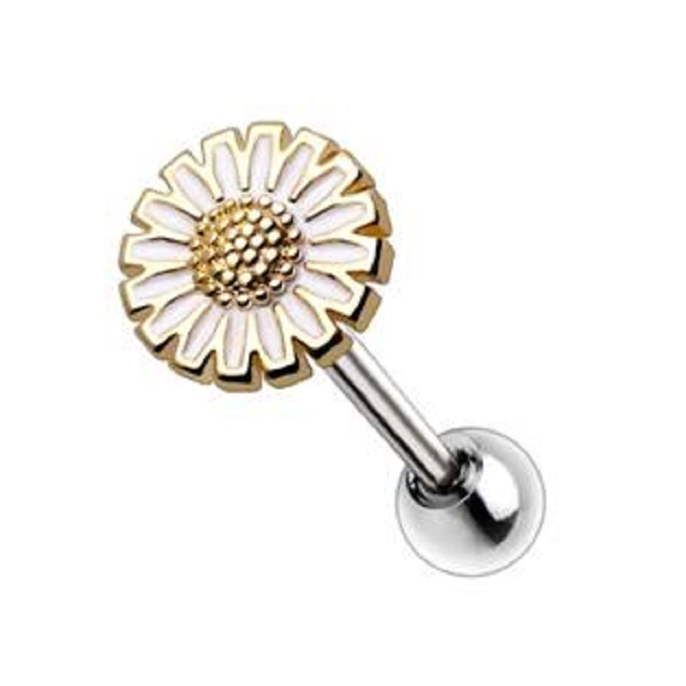 WILDKLASS Gold Plated Wild Yellow Daisy Cartilage Earring – WildKlass ...